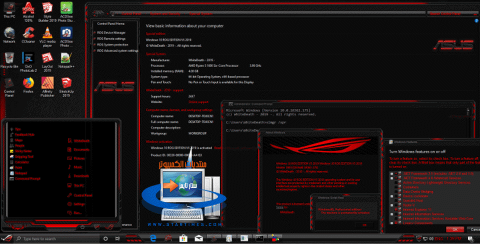 ll 4.4 GB ll Windows 10 ROG EDITION v6 x64 Permanently Activated 2019