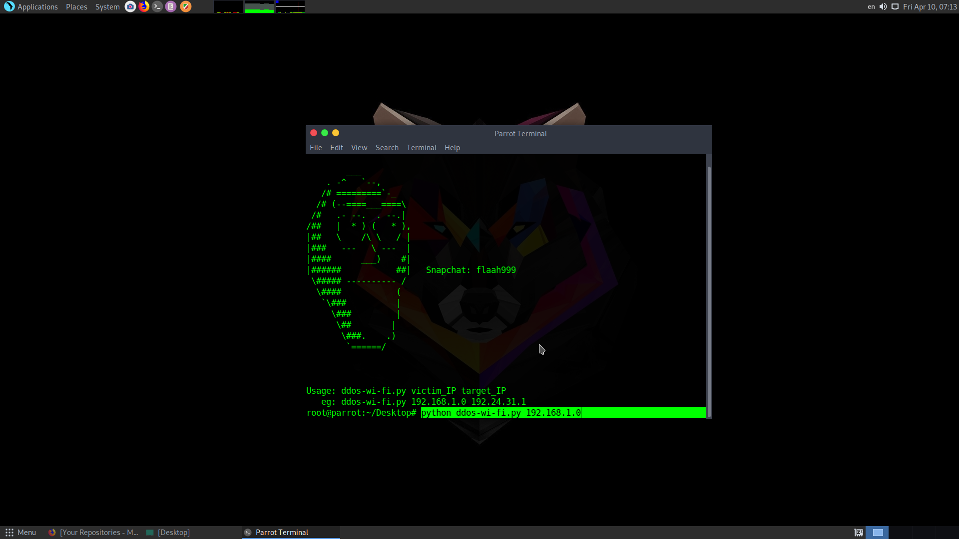 Github Ios878ddos Wi Fi Ddos Wifi Python 9054