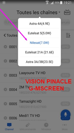 حصريا شرح خاصية⭐G-MSCREEN⭐على أجهزة VISION PINACLE