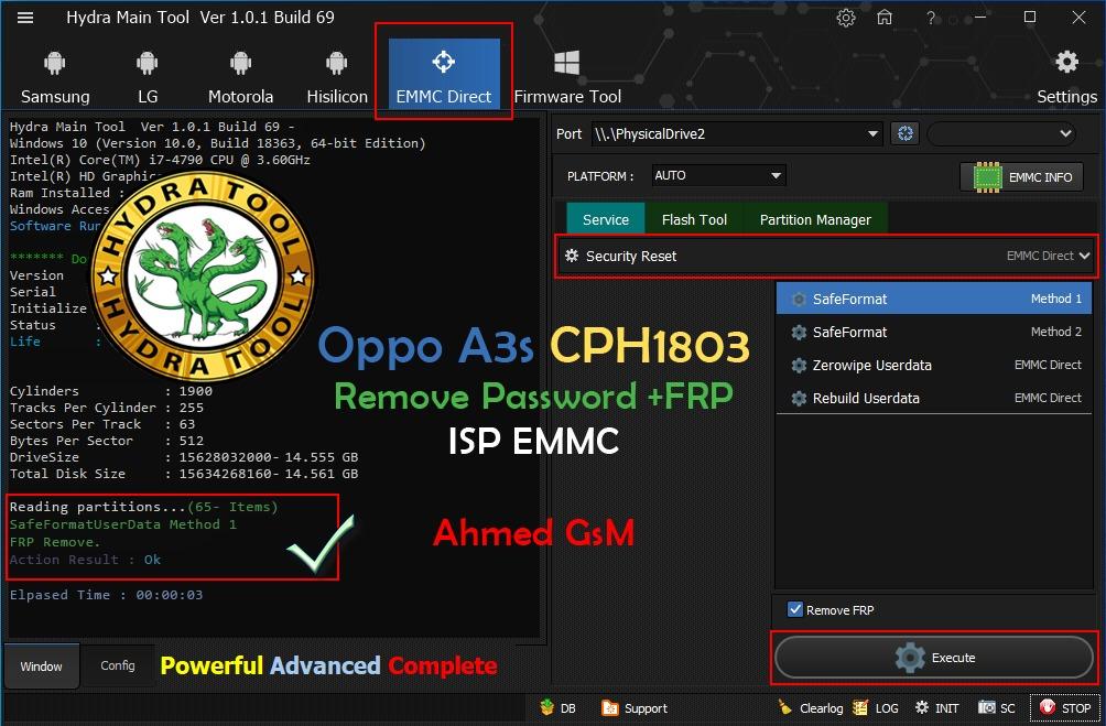 Oppo A3s (CPH1803) Remove Password + FRP - GSM-Forum